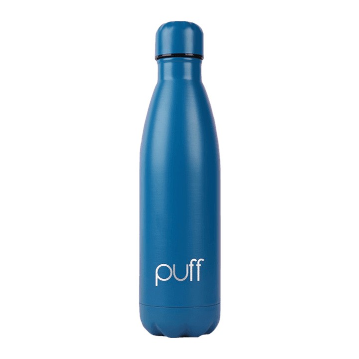 قنينة معدنية حافظة للحرارة Puff Matte Blue Bottle 500ml | مسواگ
