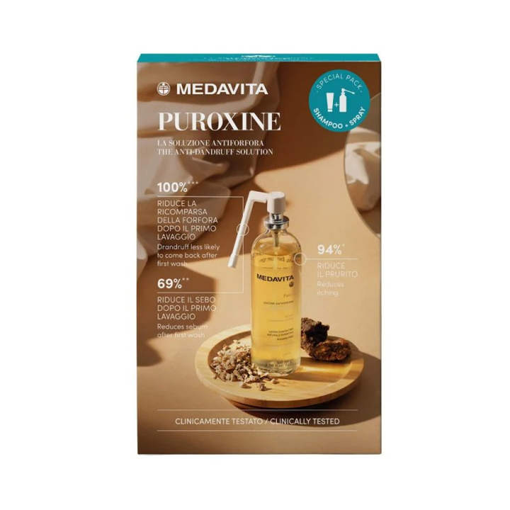 سيت معالج لقشرة الرأس Puroxine Special Kit Anti-Dandruff Spray and ...