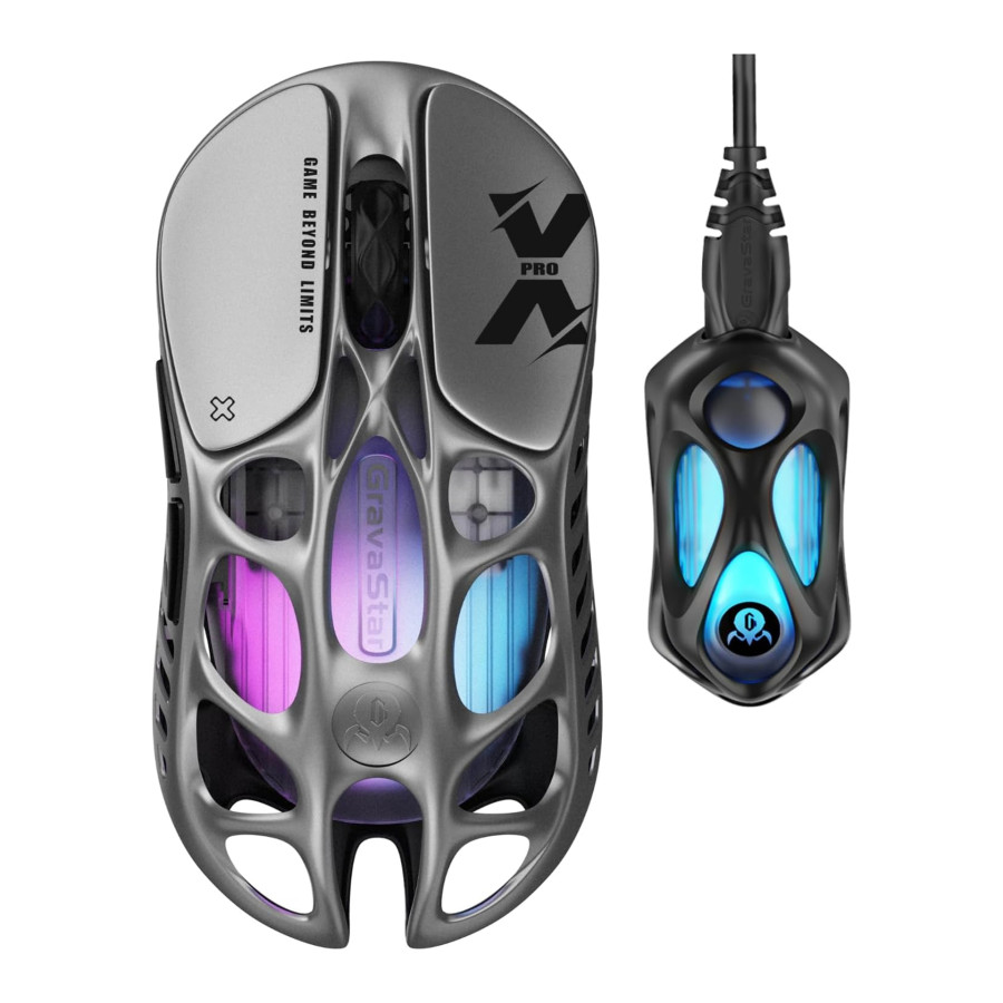 ماوس الألعاب اللاسلكي Gravastar Mercury X Pro GSX Pro-Gry المصنوع من ...