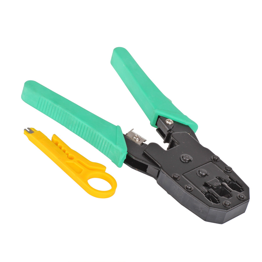 أداة تثبيت موصلات RJ45 مغلقة من VCOM (8P+6P+4P) VCOM Crimping Tool for ...