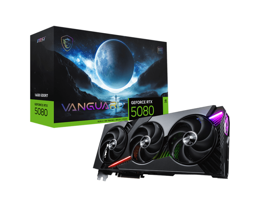 كرت شاشة GeForce RTX 5080 16G VANGUARD SOC GeForce RTX 5080 16G ...