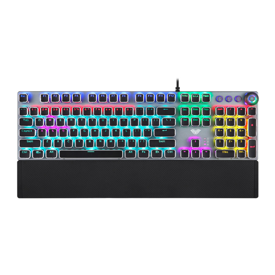 كيبورد AULA F2088 RGB الميكانيكي AULA F2088 Typewriter RGB Keyboard ...