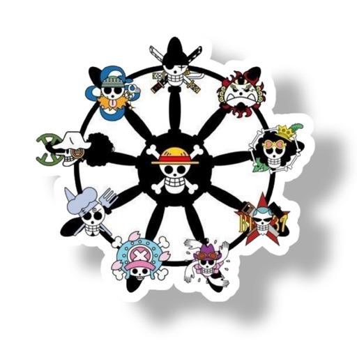 Cute Pirate Logo Sticker ملصق بشكل شعار القراصنة | Miswag