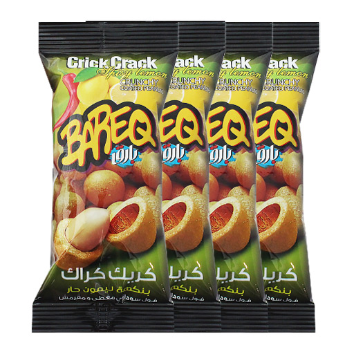 Crick Crack Spicy Lemon Flavour Crunchy Coated Peanuts Set سيت فول سوداني مقرمش ومغطى بنكهة