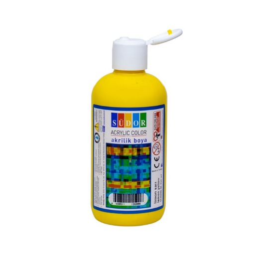 Lemon Yellow Acrylic Color 250 ml لون اكريلك اصفر ليموني - مسواگ