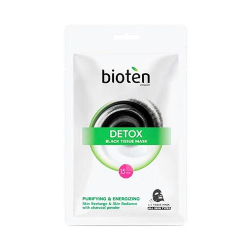 Bioten Detox Black Tissue Mask ماسك ورقي منقي للوجه | مسواگ