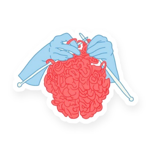 Stitching Brain Sticker ملصق | مسواگ
