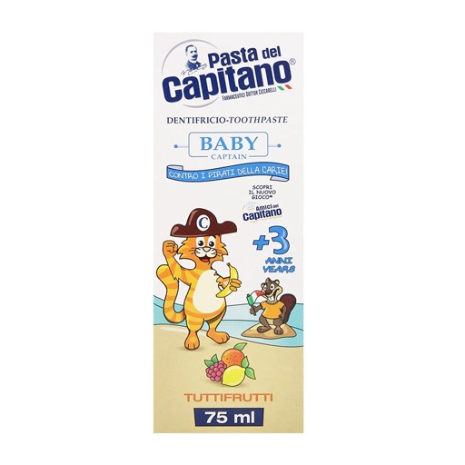 Baby Captain TuttiFrutti Toothpaste معجون اسنان للأطفال بنكهة الفواكه ...