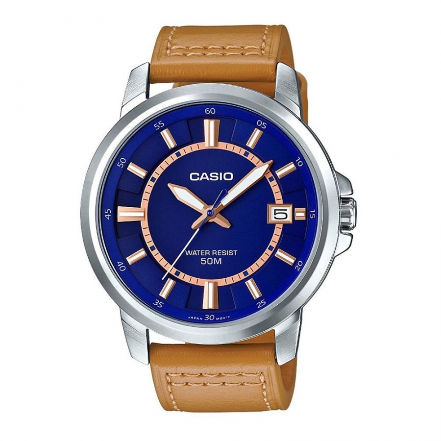 Casio Enticer Analog Blue Dial