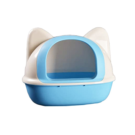 Cat Head-Shaped Litter Box with Litter Grid صندوق رمل مع مصفاة شبكية ...