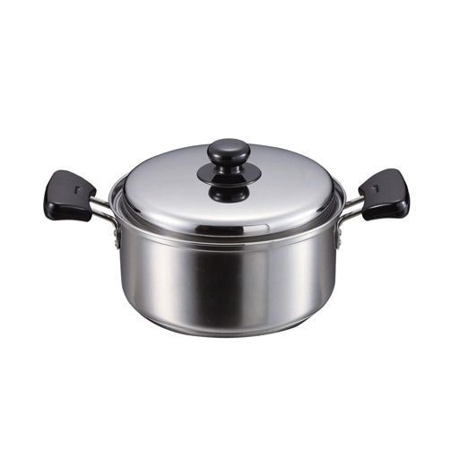 Cook Palace 3-Layer Bottom Double-Handed Stainless Pot 20 CM قدر مع ...