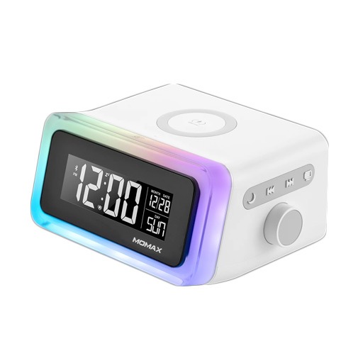Momax Q.Clock 2 Digital Clock With Wireless Charger ساعة رقمية مع شاحن ...